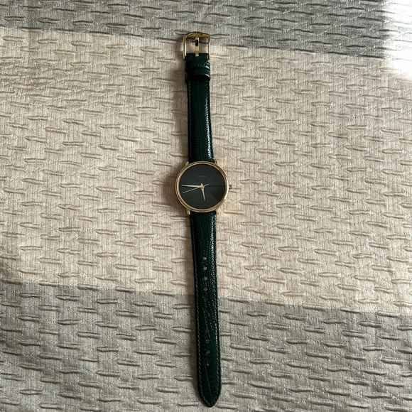 Fossil | Accessories | Fossil Green And Gold Watch | Poshmark